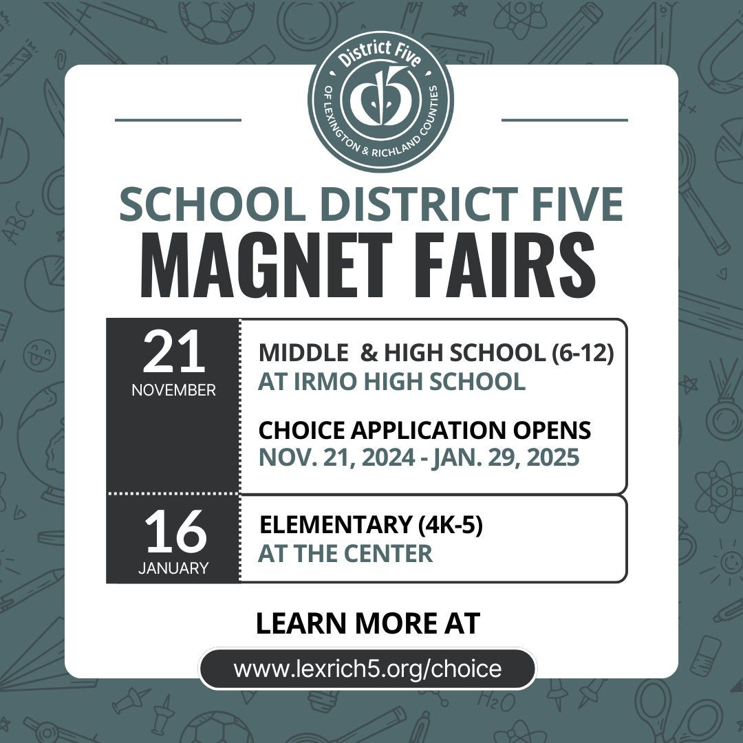 School District Five to hold Magnet Fairs to showcase offerings | Details