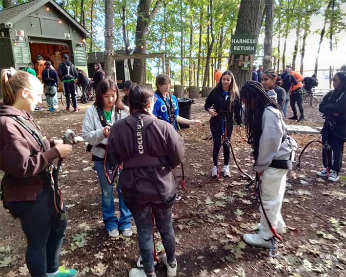 OSTC Northeast Students Tackle Team Building at TreeRunner | Post Details