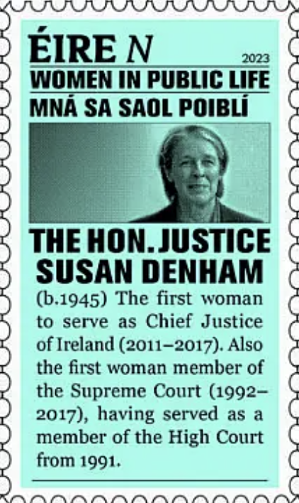 An Post Women in Public Life stamps honour Alex Alumna The Hon. Susan ...