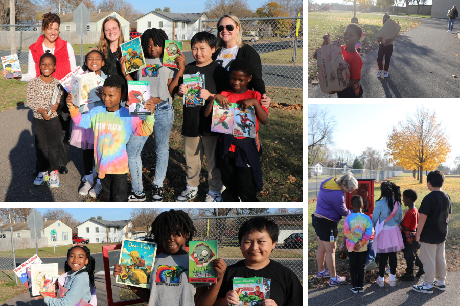 Crest View Elementary School installs external libraries for community ...