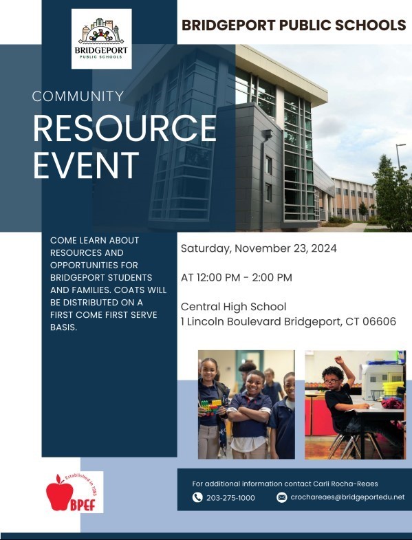 Advisory: Bridgeport Public Schools to Host Community Resource Event ...