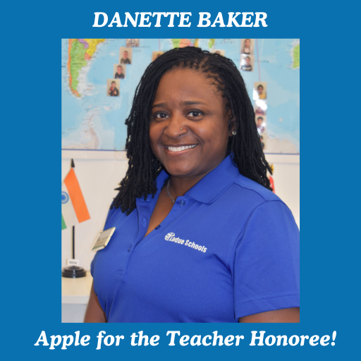 A Taste of Excellence: Danette Baker Receives the Apple for the Teacher ...