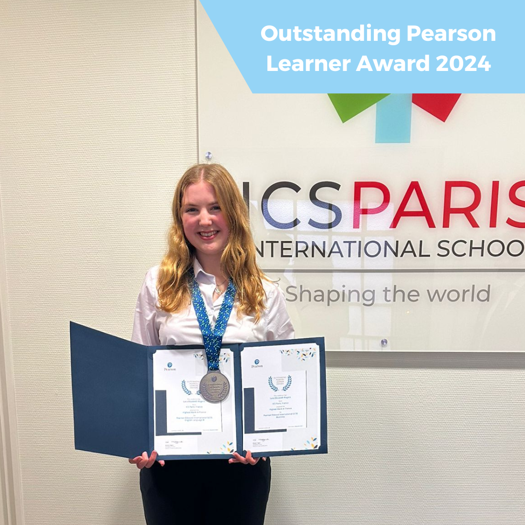 Outstanding Pearson Learner Award | News details - ICS Paris ...