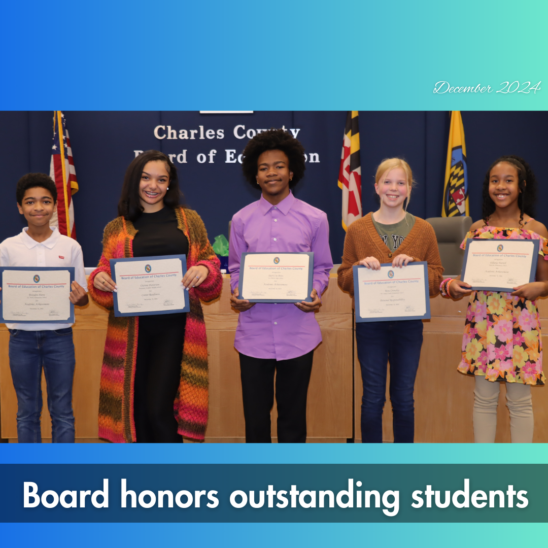 Board honors students for outstanding achievements at December meeting ...