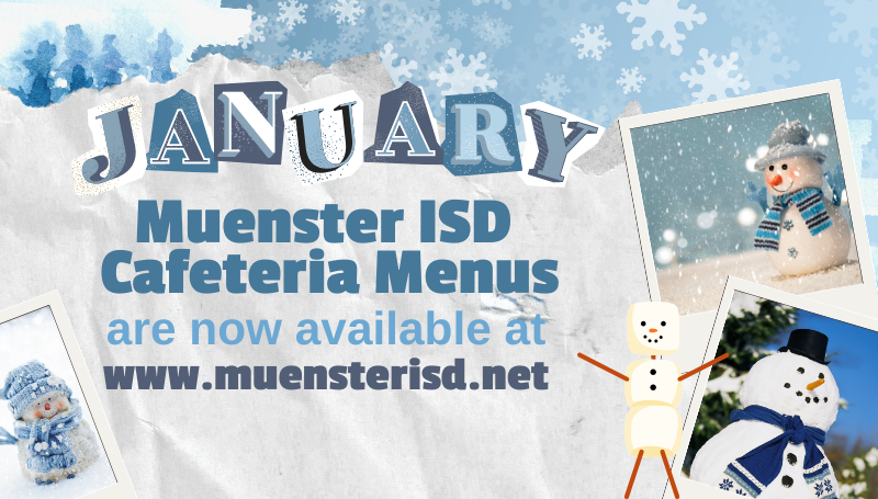 MISD Cafeteria January Menus | Post Details