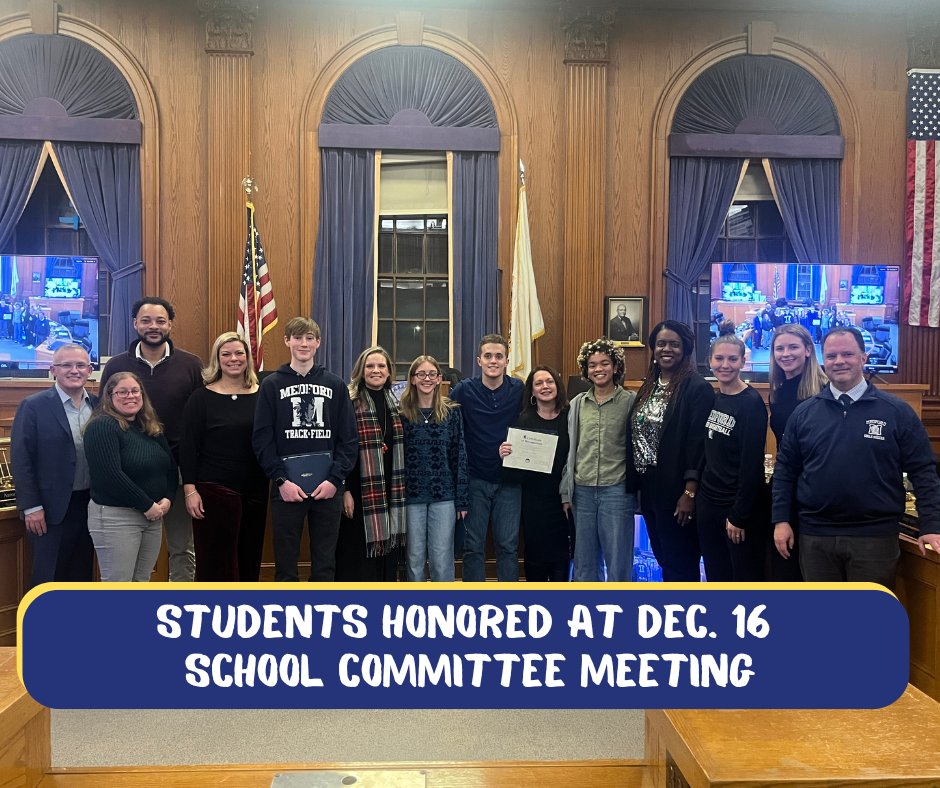 Student Groups Honored at 12.16 Medford School Committee Meeting | MPS ...