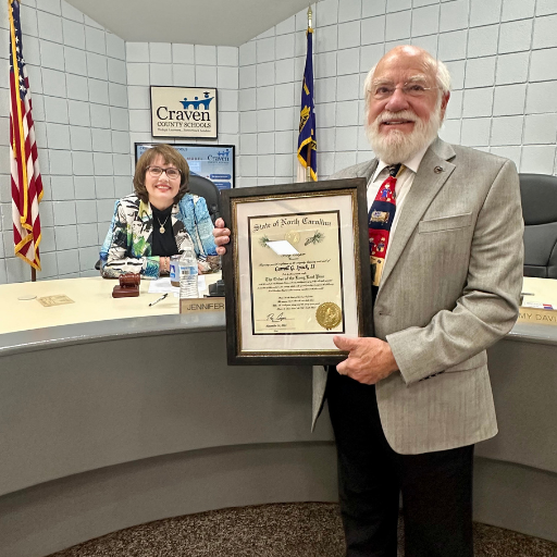 Craven County Board Member Honored with The Order of the Long Leaf Pine ...