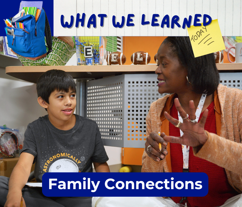 Family Connections- Learning in Sheldon ISD | District News Details