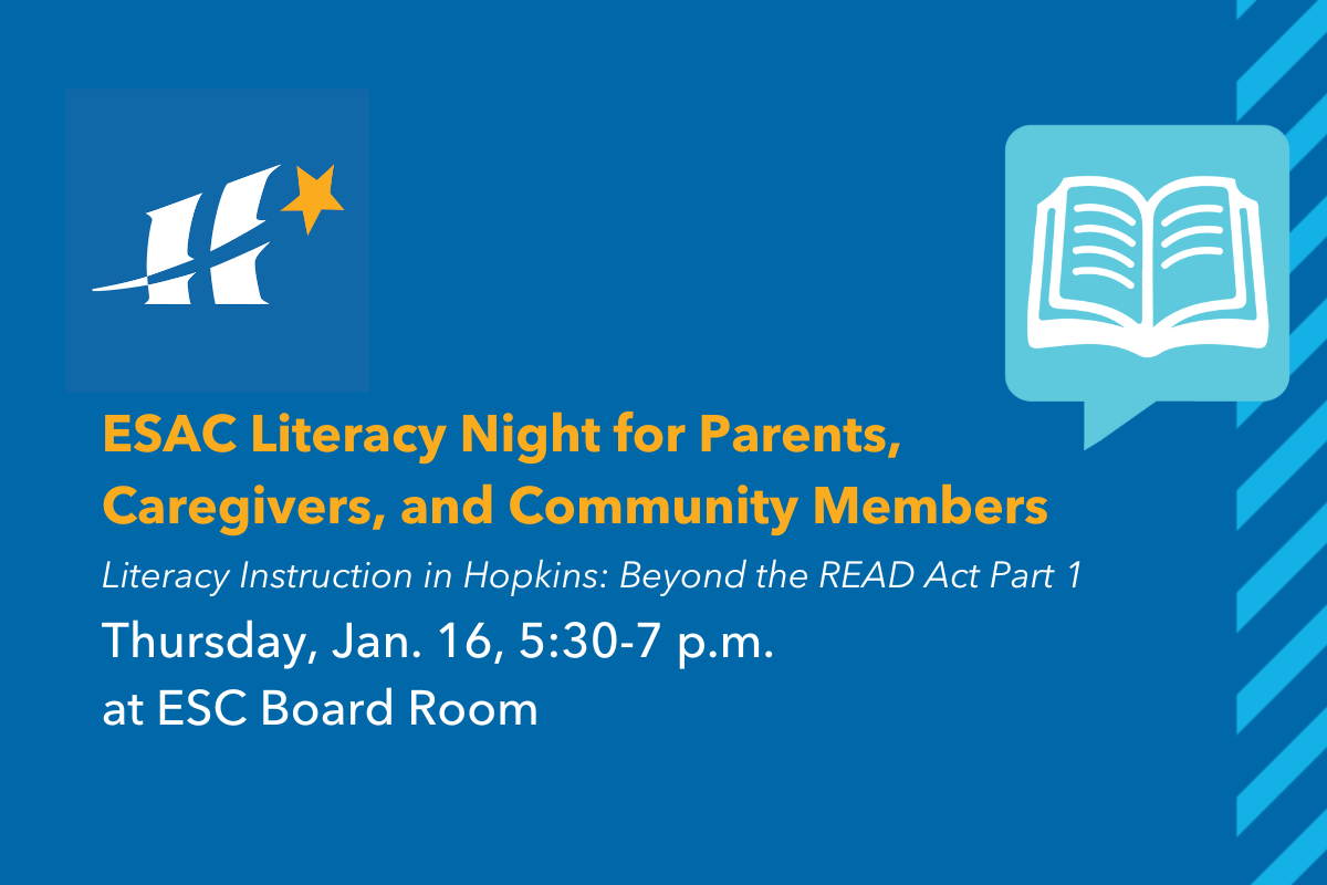 Join us for ESAC Literacy Night | article - Hopkins High School