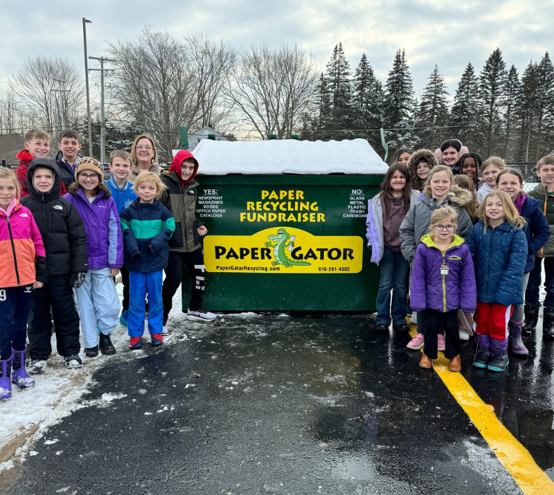 Jeffers Elementary Students Champion Recycling with New Paper Gator Bin ...