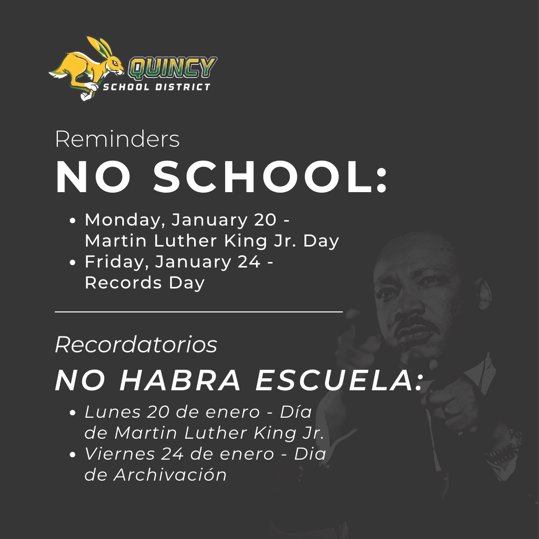 Upcoming No School Days | News Details