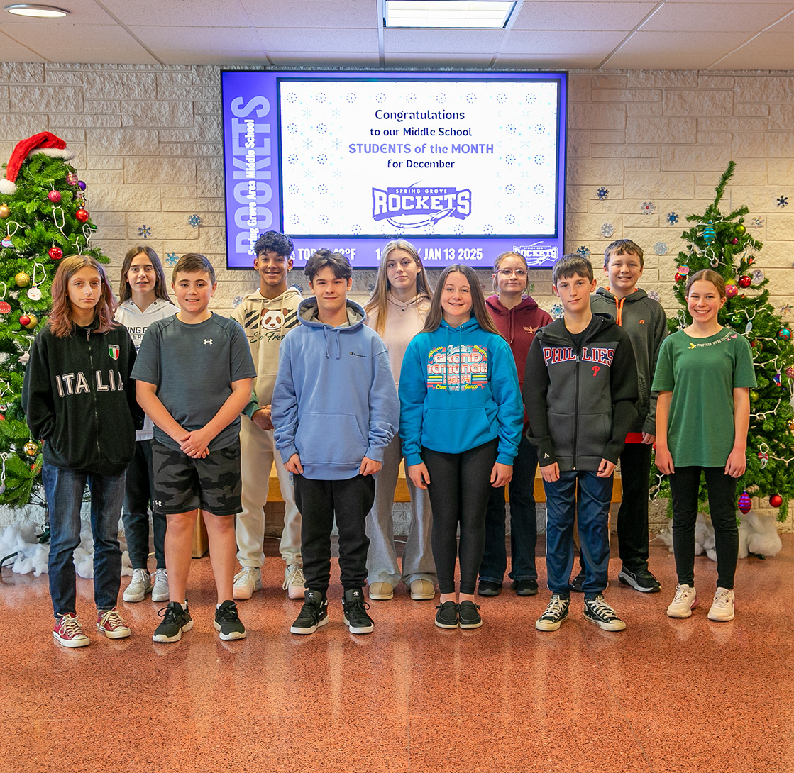 December SGAMS Students of the Month | District News - Spring Grove ...