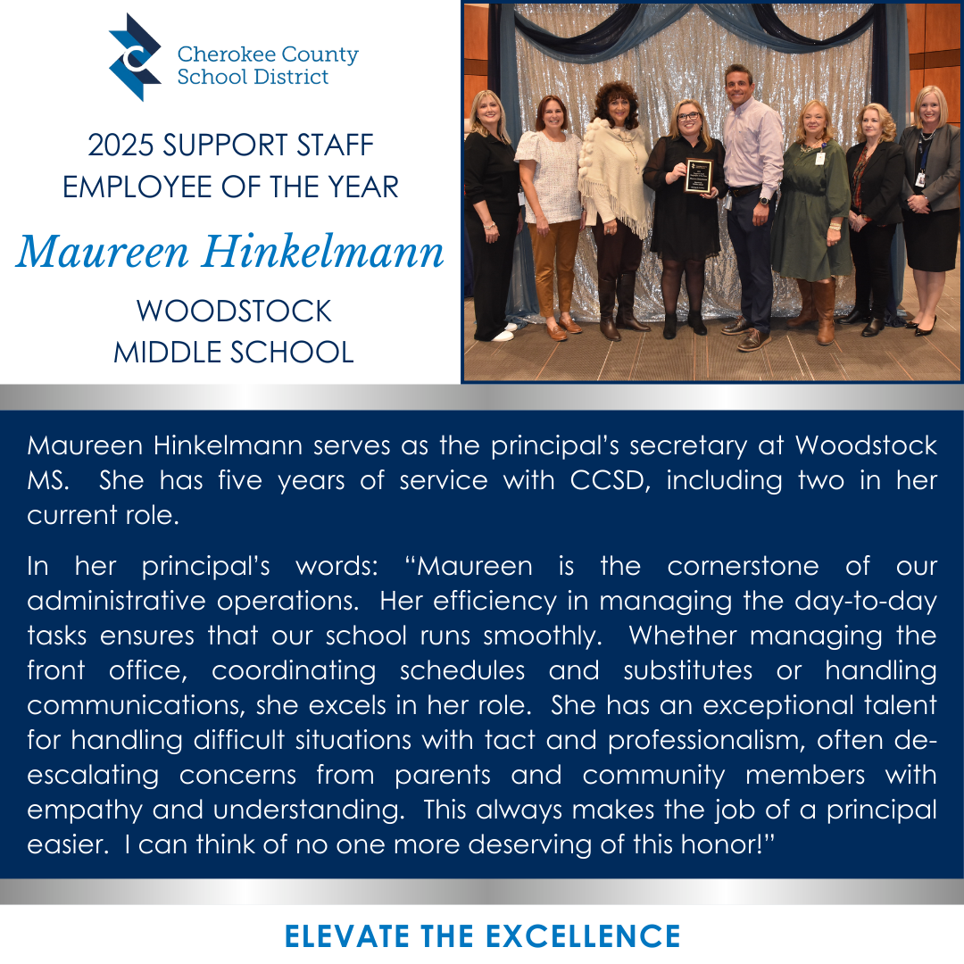 Meet a CCSD 2025 Support Staff Employee of the Year: Maureen Hinkelmann ...