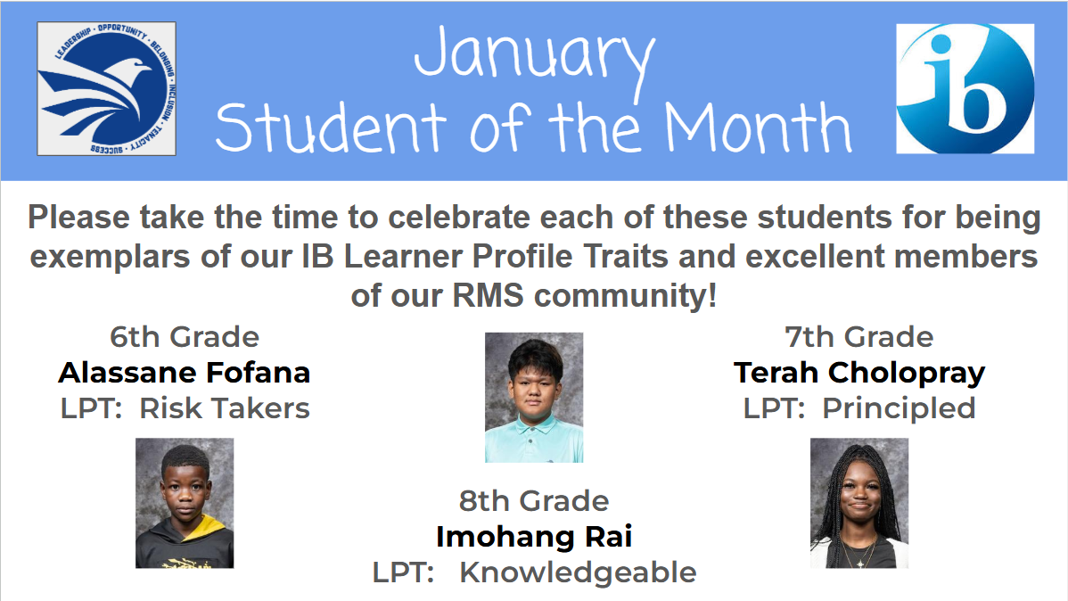 Students of the Month: January | article