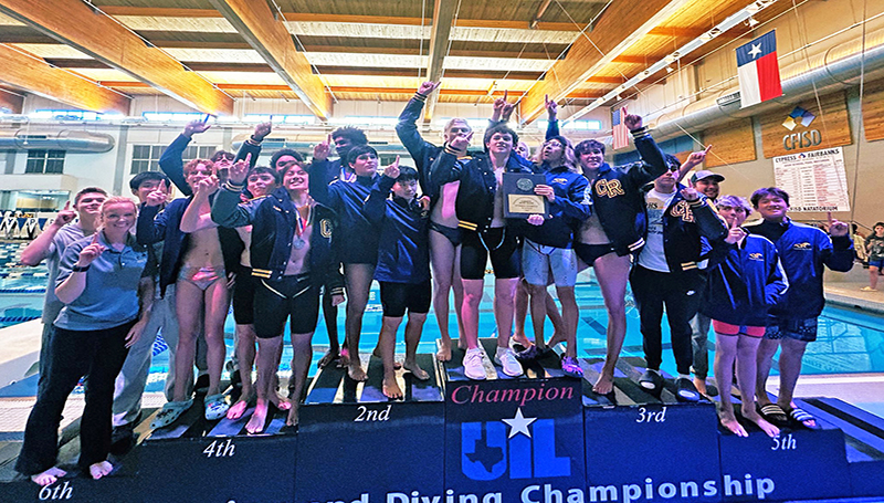 Cypress Ranch wins district swimming championships | CFISD News Post ...