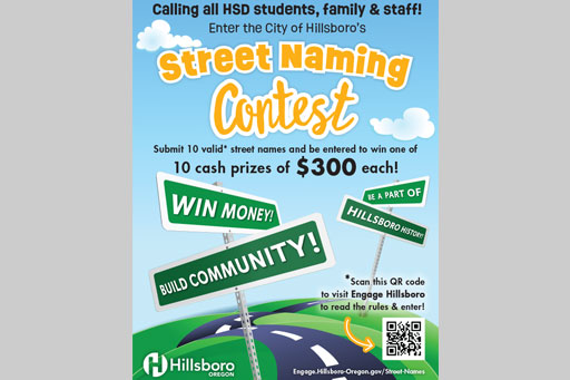 City of Hillsboro Street Naming Contest | Post Details