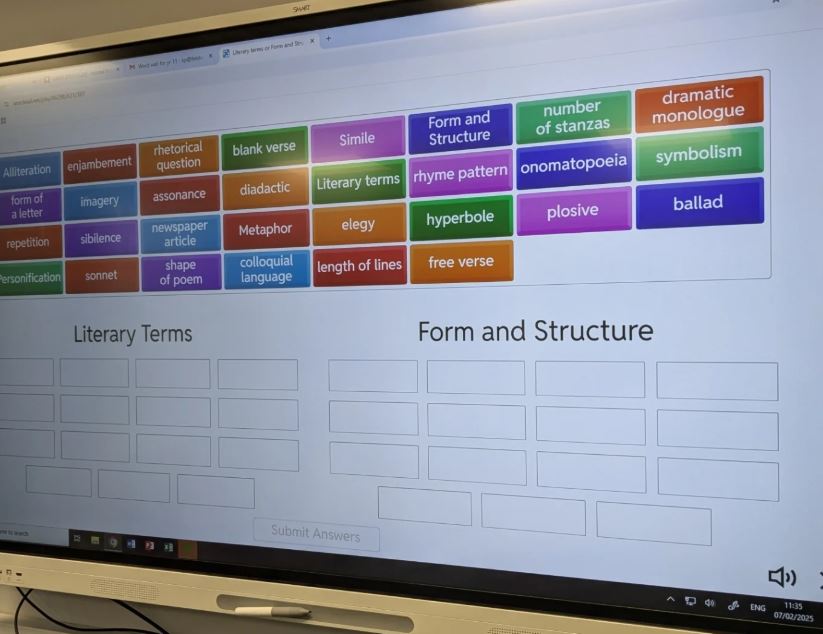Support For Learning: Language, Form and Structure at GCSE | Posts Page