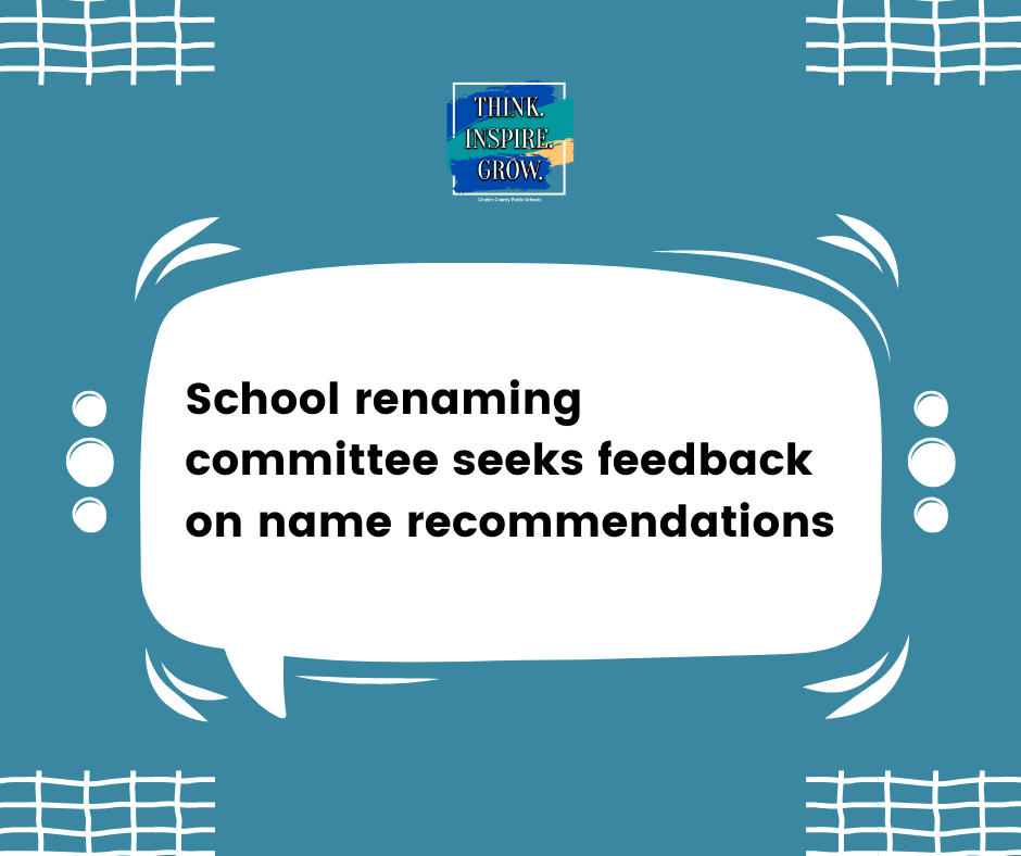 School renaming committee seeks feedback on name recommendations ...