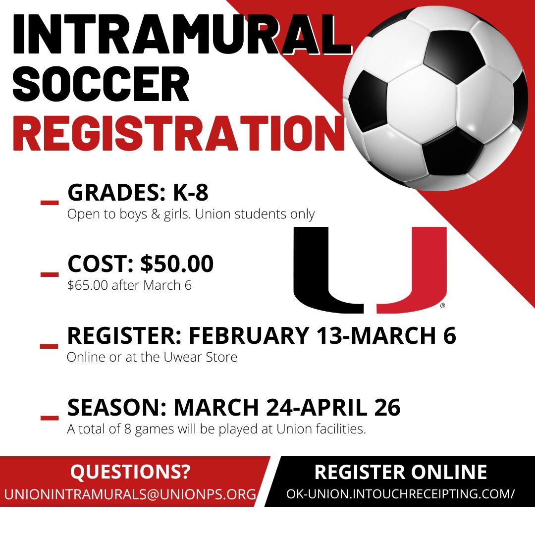 Registration Information For Soccer Intramurals: Grades K-8 | Campus ...