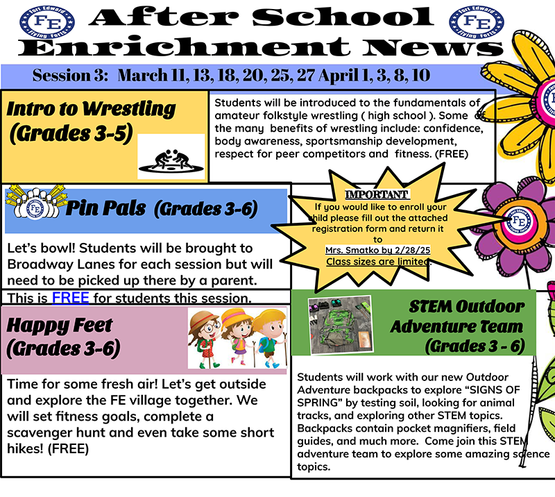 Spring Enrichment Sign Up | Post Details