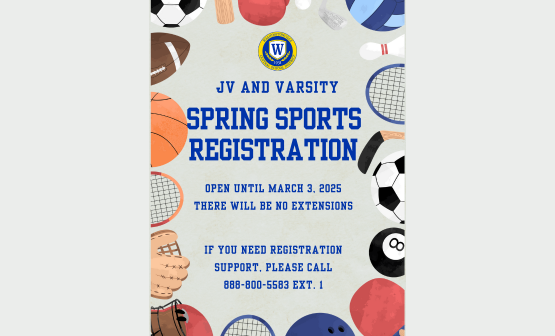 JV and Varsity spring sports registration until March 3rd | News Story