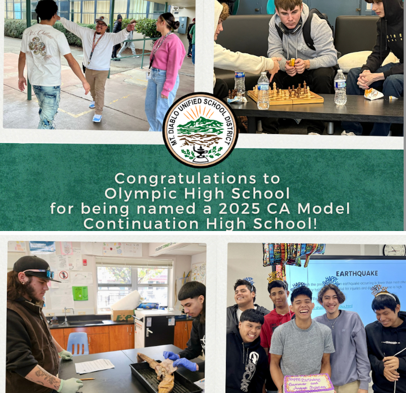 Olympic High is named a 2025 California Model Continuation High School! | News Details