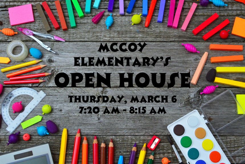 Open House 2025 | Post Details Page - McCoy Elementary