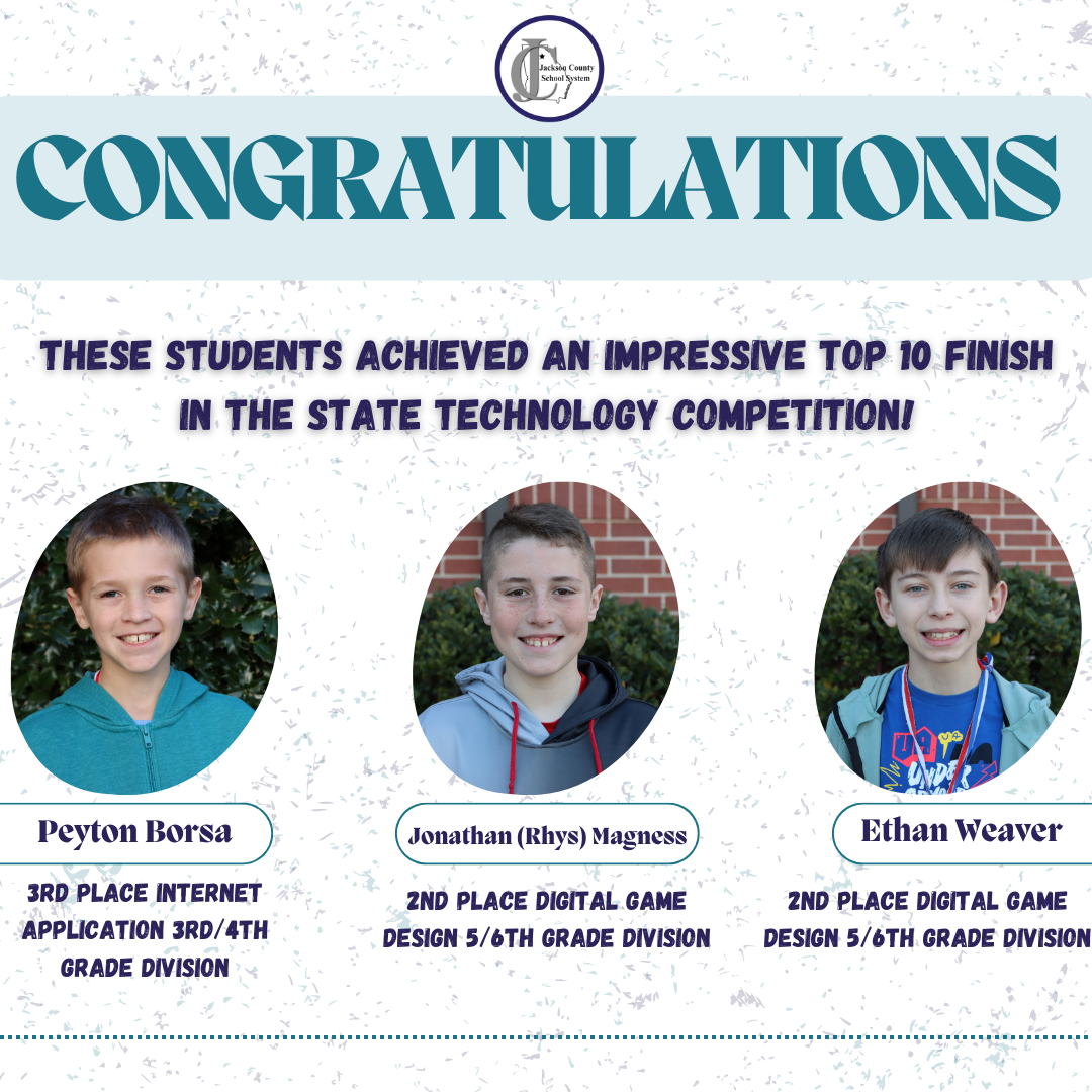Eight JCSS Students Finish Inside Top Three in State Technology ...