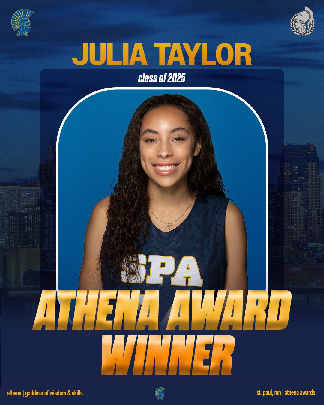 Julia Taylor '25 earns Athena Award for Athletic and Academic ...