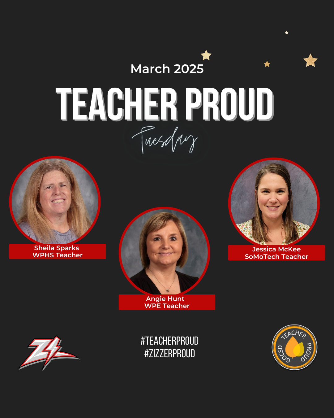 March Teacher Proud Tuesday & Zizzer Champions | Post Details