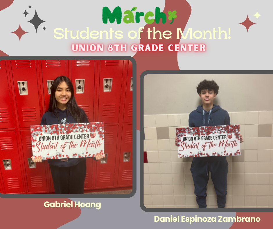 8th Graders Of The Month For March Recognized | Campus Life Details