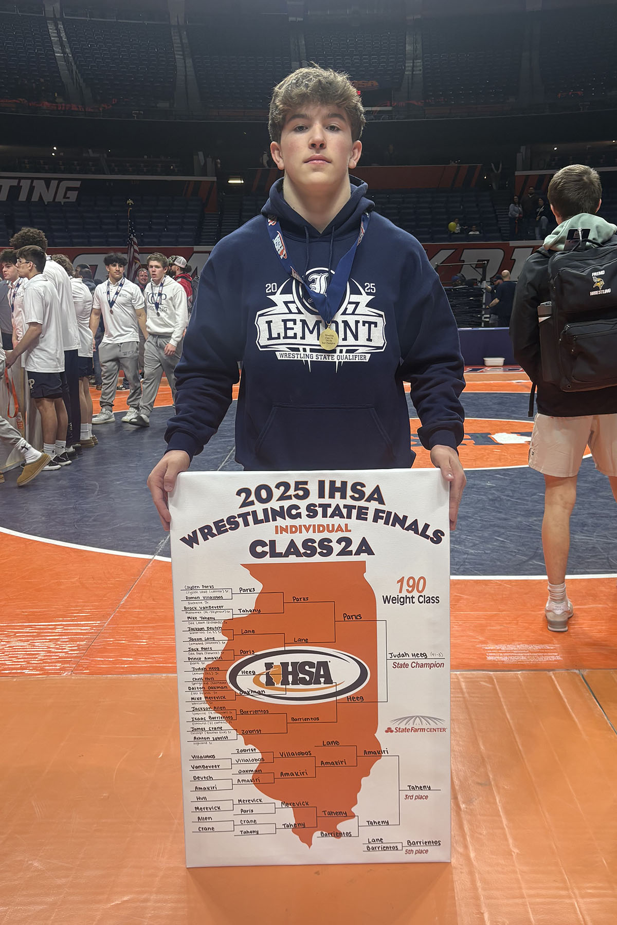 Lemont’s Judah Heeg wins 190 pound title at 2025 IHSA Class 2A State ...