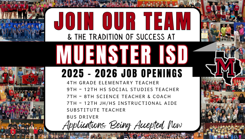 Join our Team at Muenster ISD | Post Details