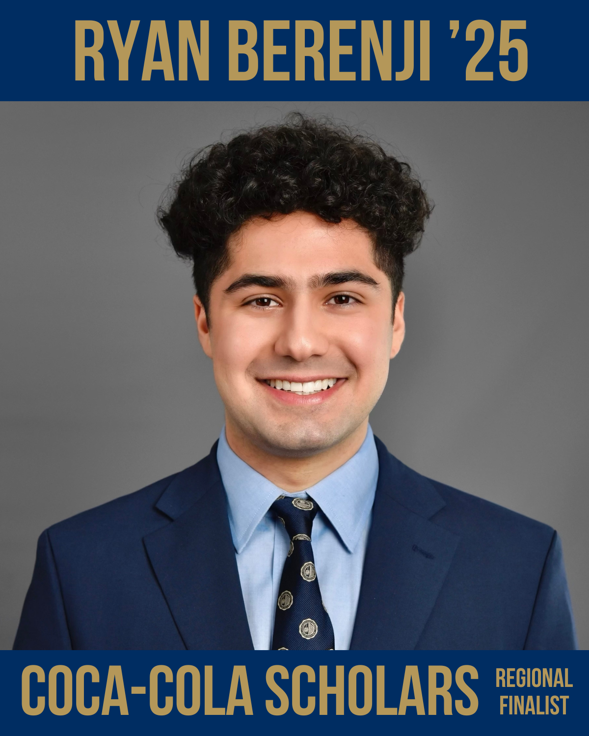 Ryan Berenji '25 one of just 250 in country to be named a Coca-Cola ...