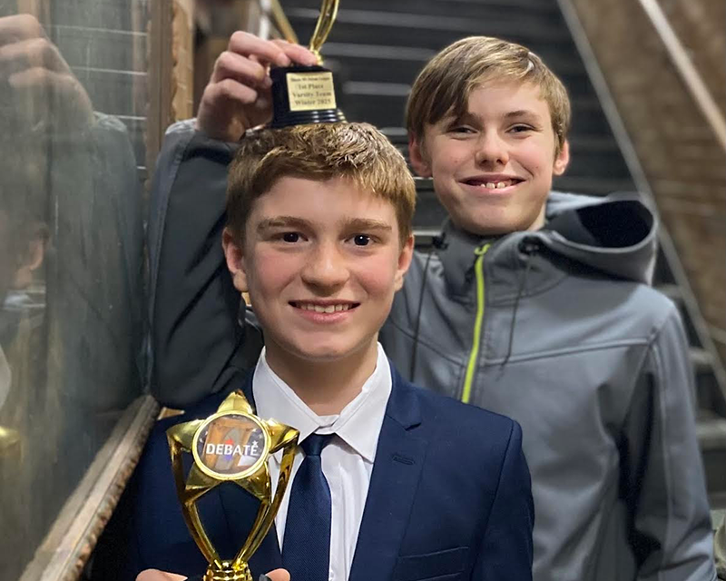 Nichols Middle duo takes first place at debate tournament | Post Details