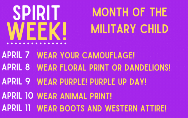 Military Child Spirit Week | Details