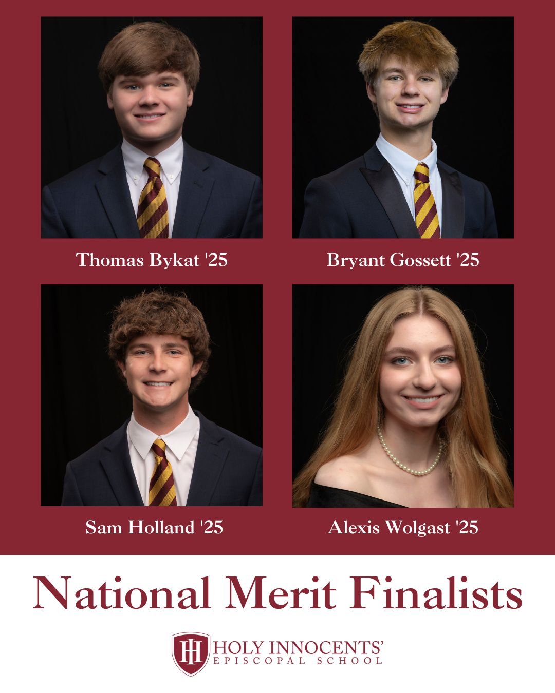 Four Seniors Receive Prestigious National Merit Finalist Designation ...