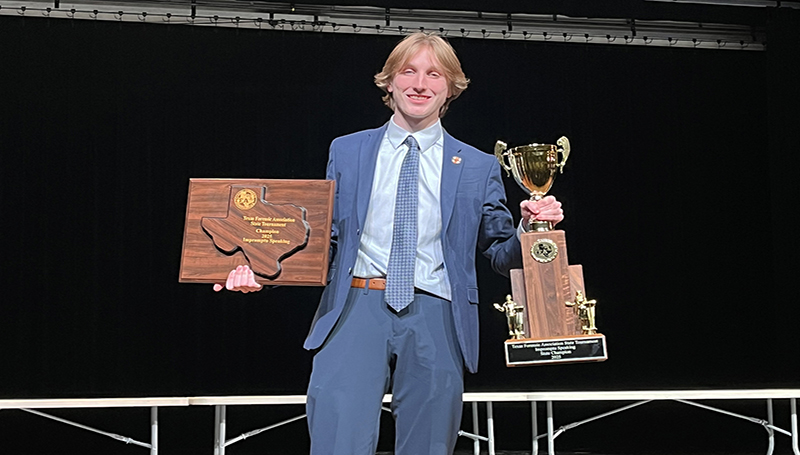 Cy Ranch HS senior wins TFA Impromptu Speaking state title | CFISD News ...