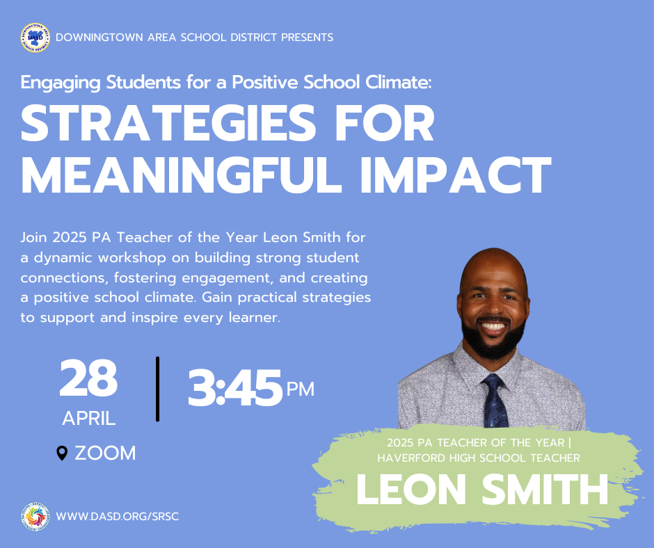 Leon Smith the 2025 Pennsylvania Teacher of the Year | SRSC Details