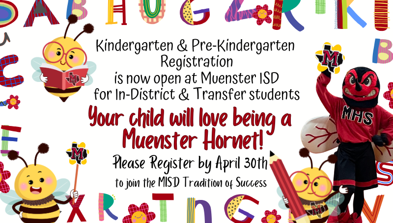 Muenster ISD Kindergarten & Pre-K Registration | Post Details