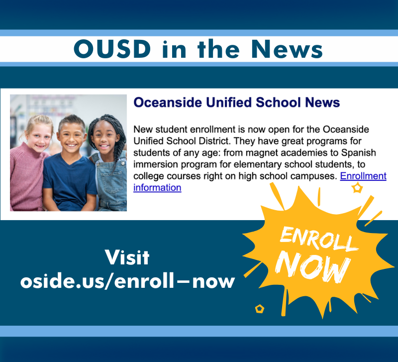 OUSD Featured in The Oceanside Tide – Enroll Today! | El Camino News ...