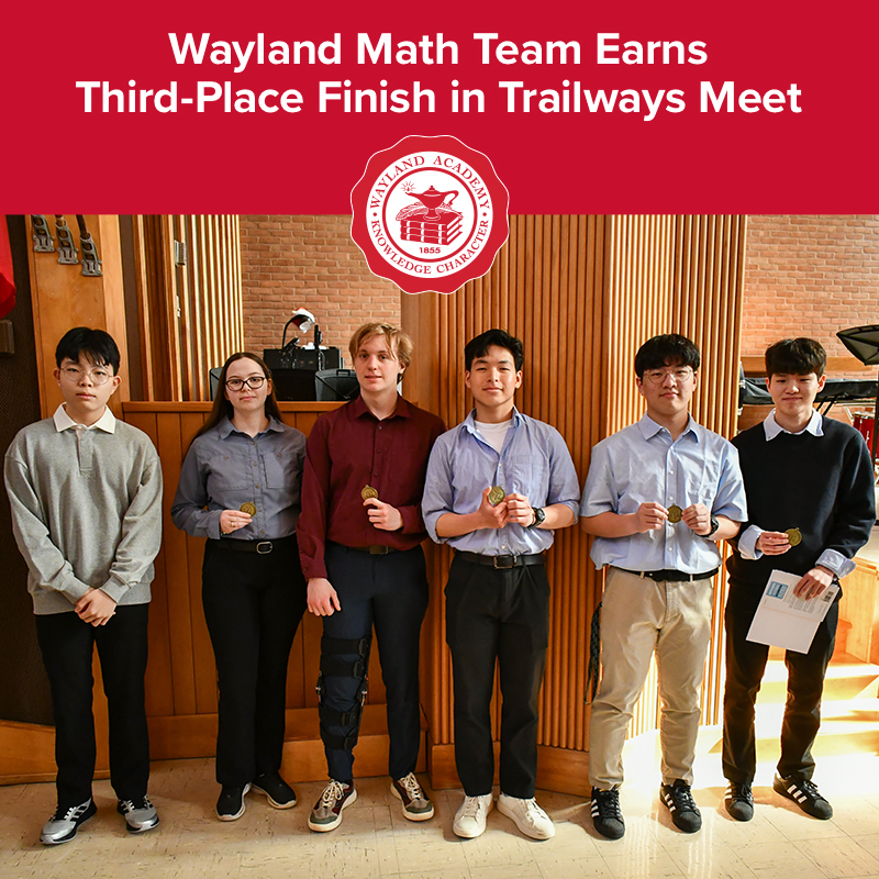 Wayland Math Team Earns Third-Place Finish in the Trailways Conference ...