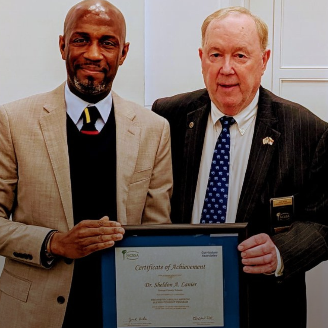 Orange County Schools’ Dr. Sheldon Lanier Completes the NCSSA Aspiring ...