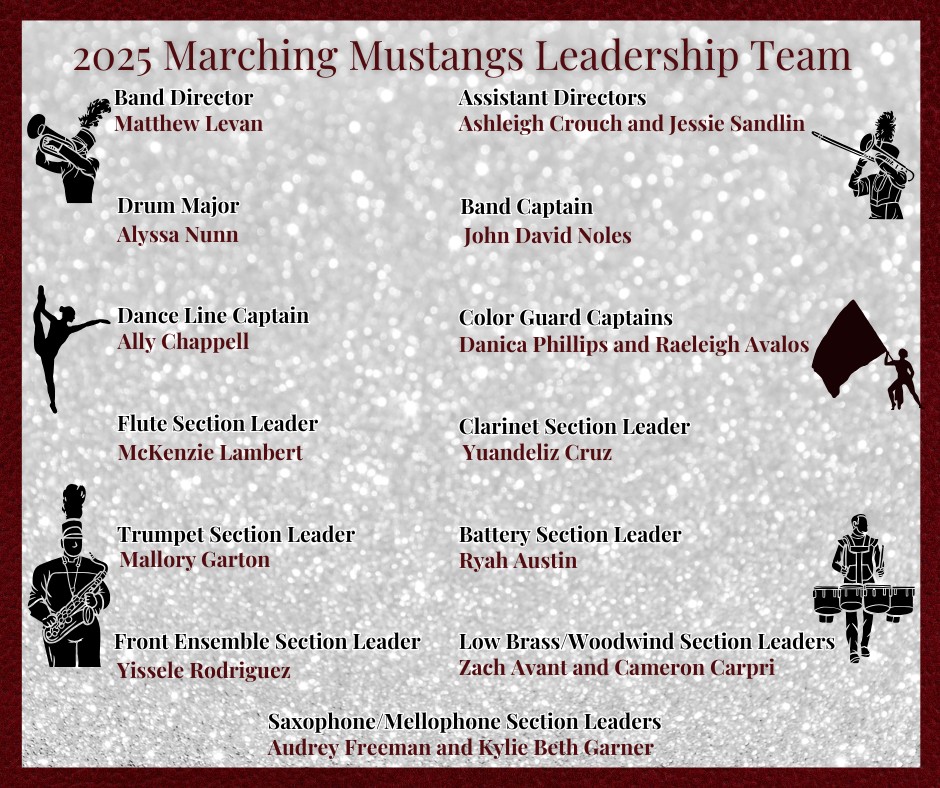 2025 Marching Mustangs Leadership Team! | News Details