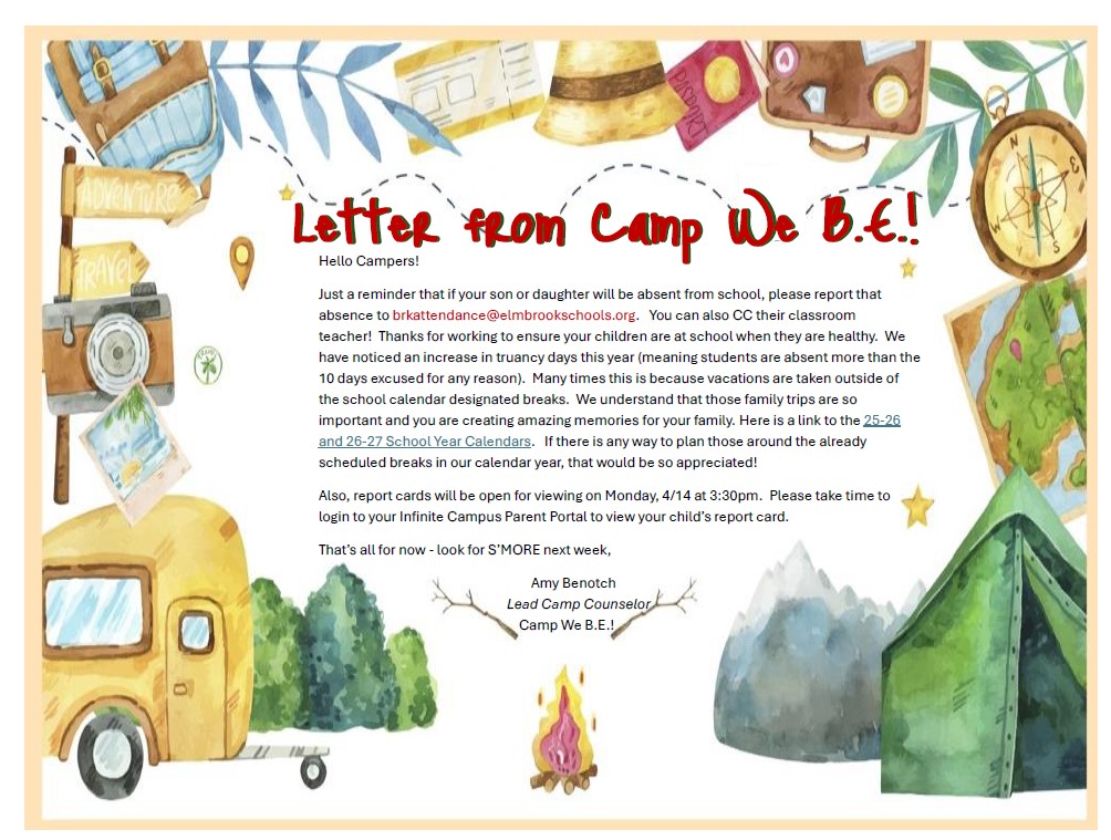 Letter from Camp 4.11.25 | News Details