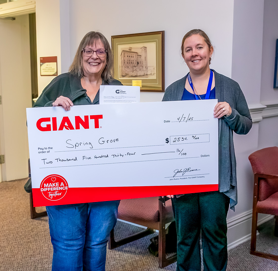 SGASD Receives Generous Donation from GIANT to Support Student ...