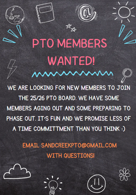 PTO Members Wanted for 2025-2026 School Year | News