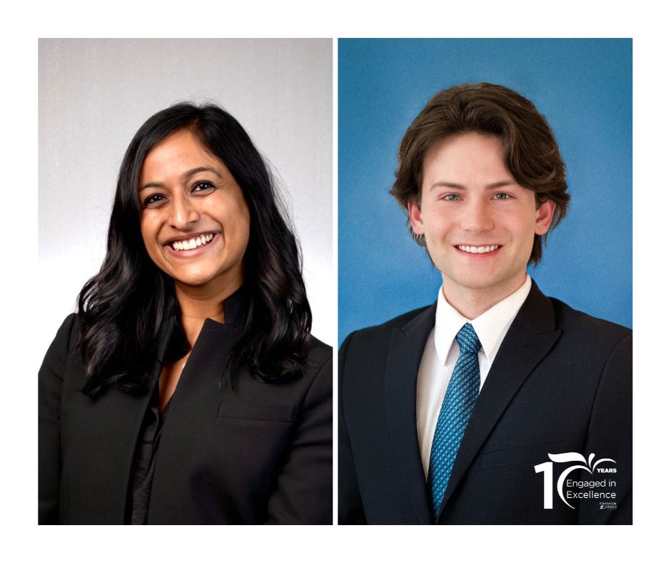 Gopika SenthilKumar & Christopher Selzer Named Alumni Excellence Award Winners | News Details