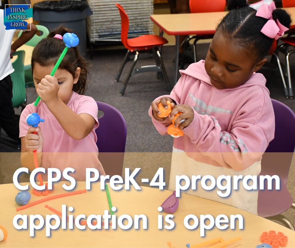 CCPS prekindergarten 4 program application is now open | details ...
