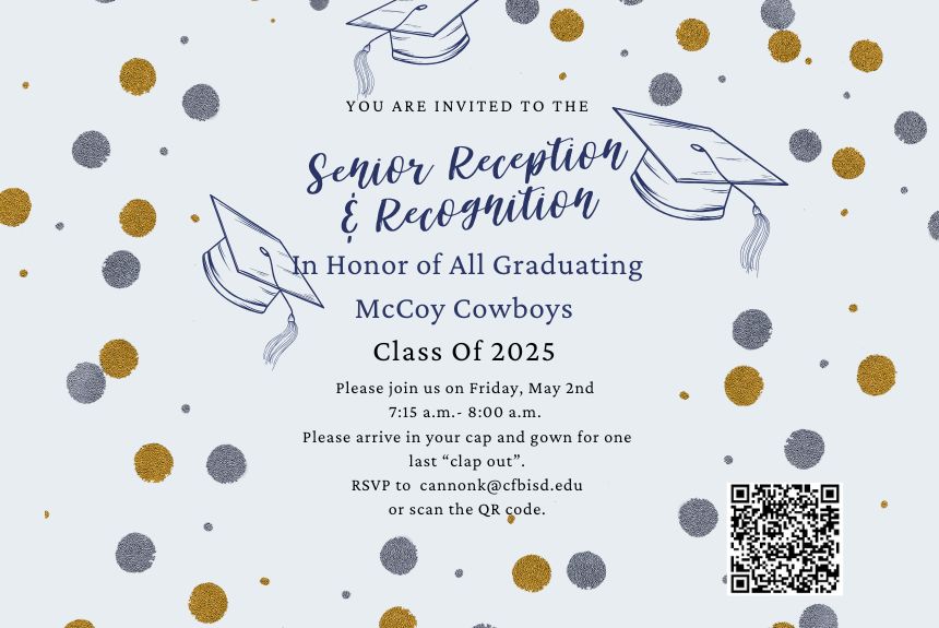 Senior Reception | Post Details Page - McCoy Elementary